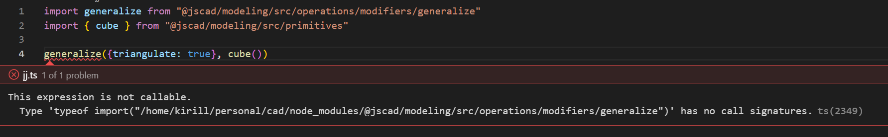 TypeError: generalize is not a function · Issue #1227 · jscad/OpenJSCAD.org · GitHub