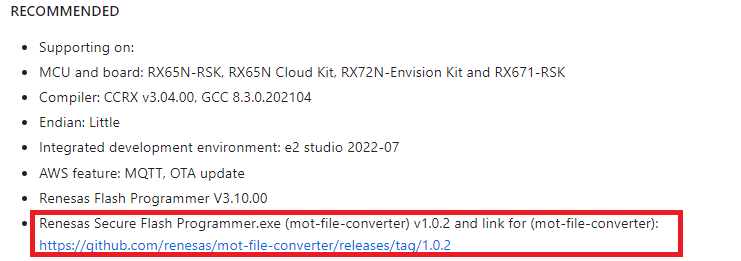 GitHub - renesas/Amazon-FreeRTOS-Tools: Tools to convert .mot file to ...