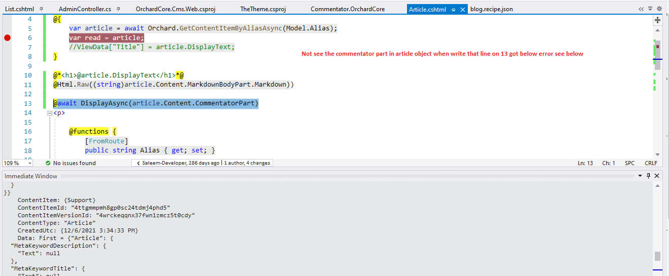 Add comments to a decoupled CMS blogpost · OrchardCMS OrchardCore · Discussion #12513 · GitHub