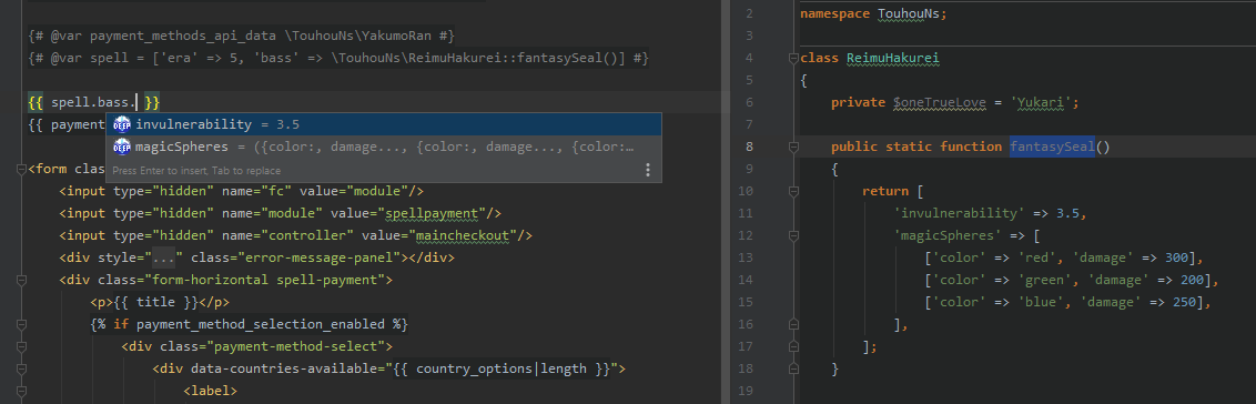 Twig type hints don't seem to work with completion for me · Issue #165 · klesun/deep-assoc ...
