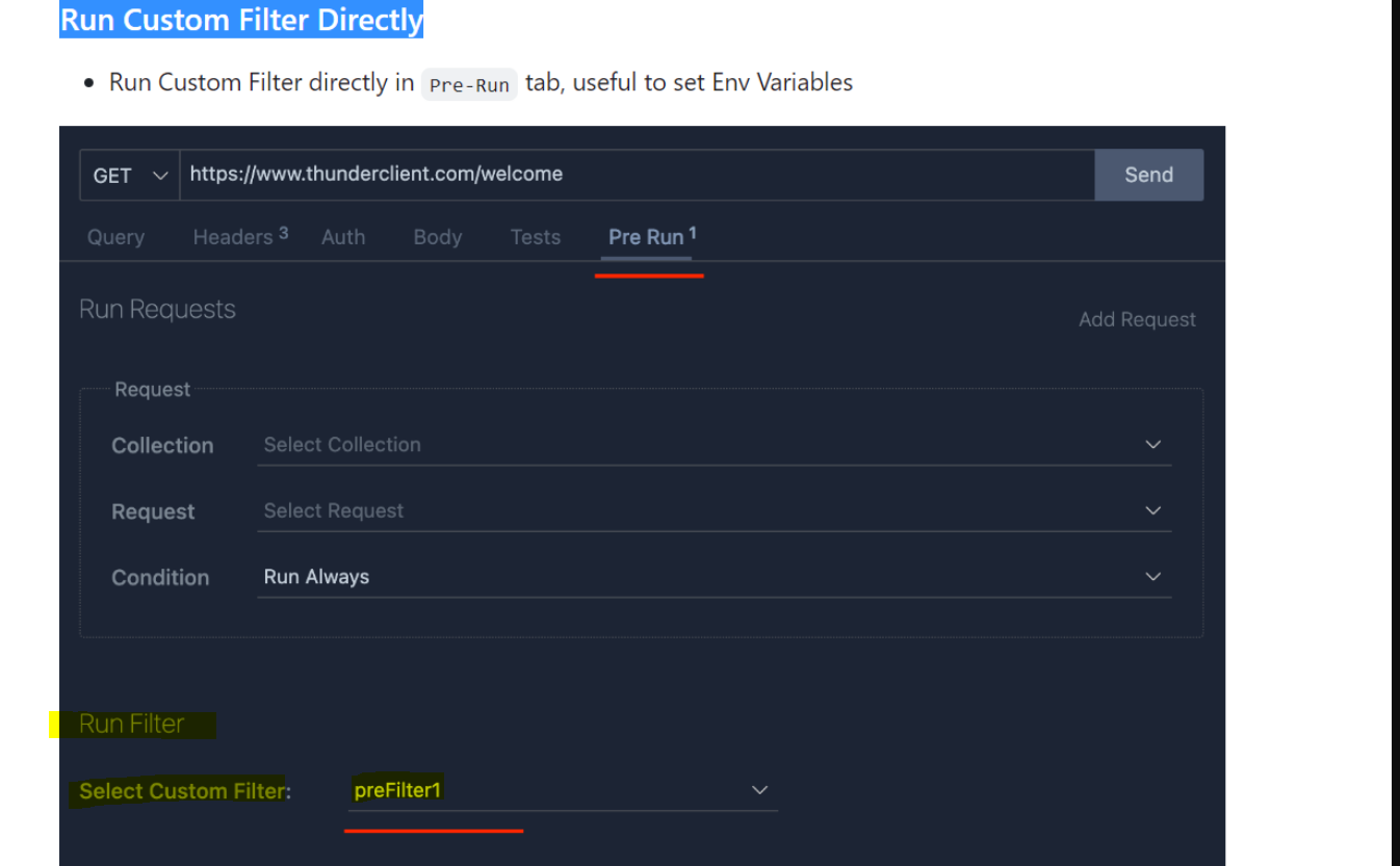 Javascript Scripting Pre Request Feature · Issue 16 · Thunderclientthunder Client Support · Github