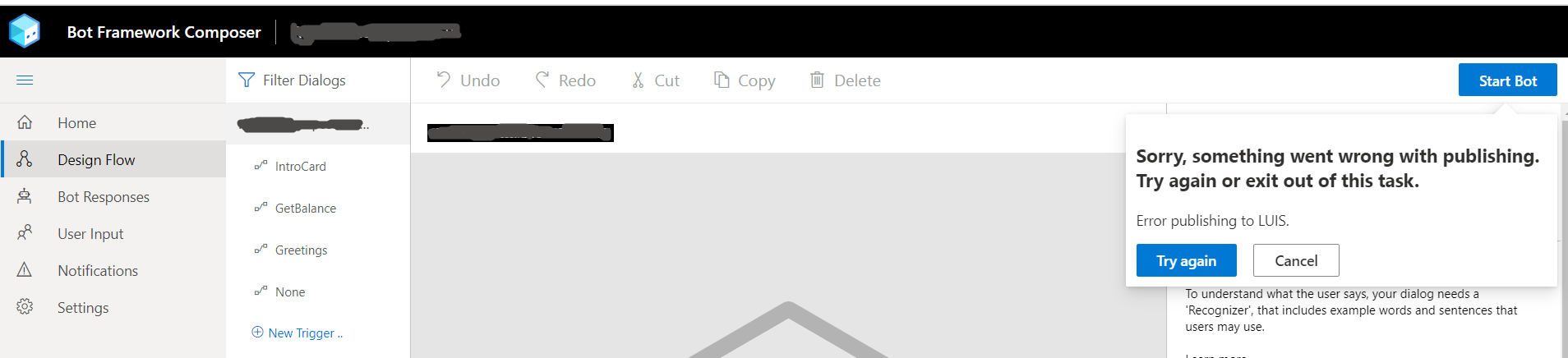 Sorry, something went wrong with publishing. Try again or exit out of this task. · Issue #1851 ...