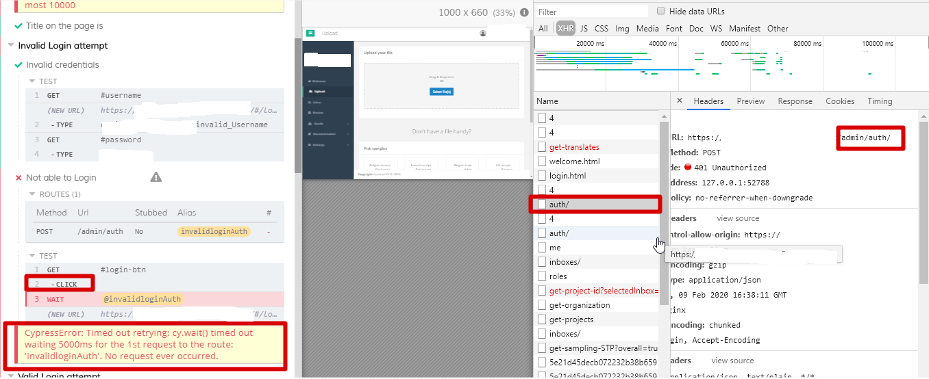 Cypress not showing XHR requests in left hand pane causing api assertions to fail · Issue #6383 ...
