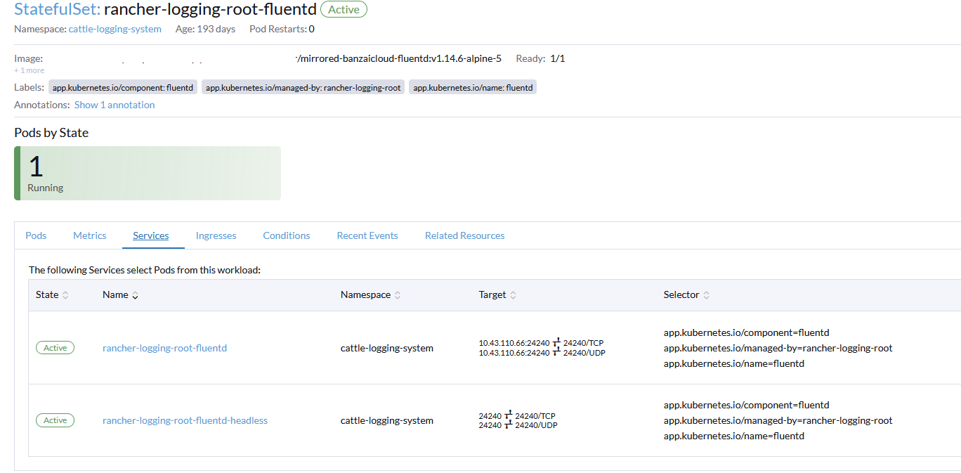 [BUG] Services related to deployment/statefulset are not displayed on rancher UI · Issue #8826 ...