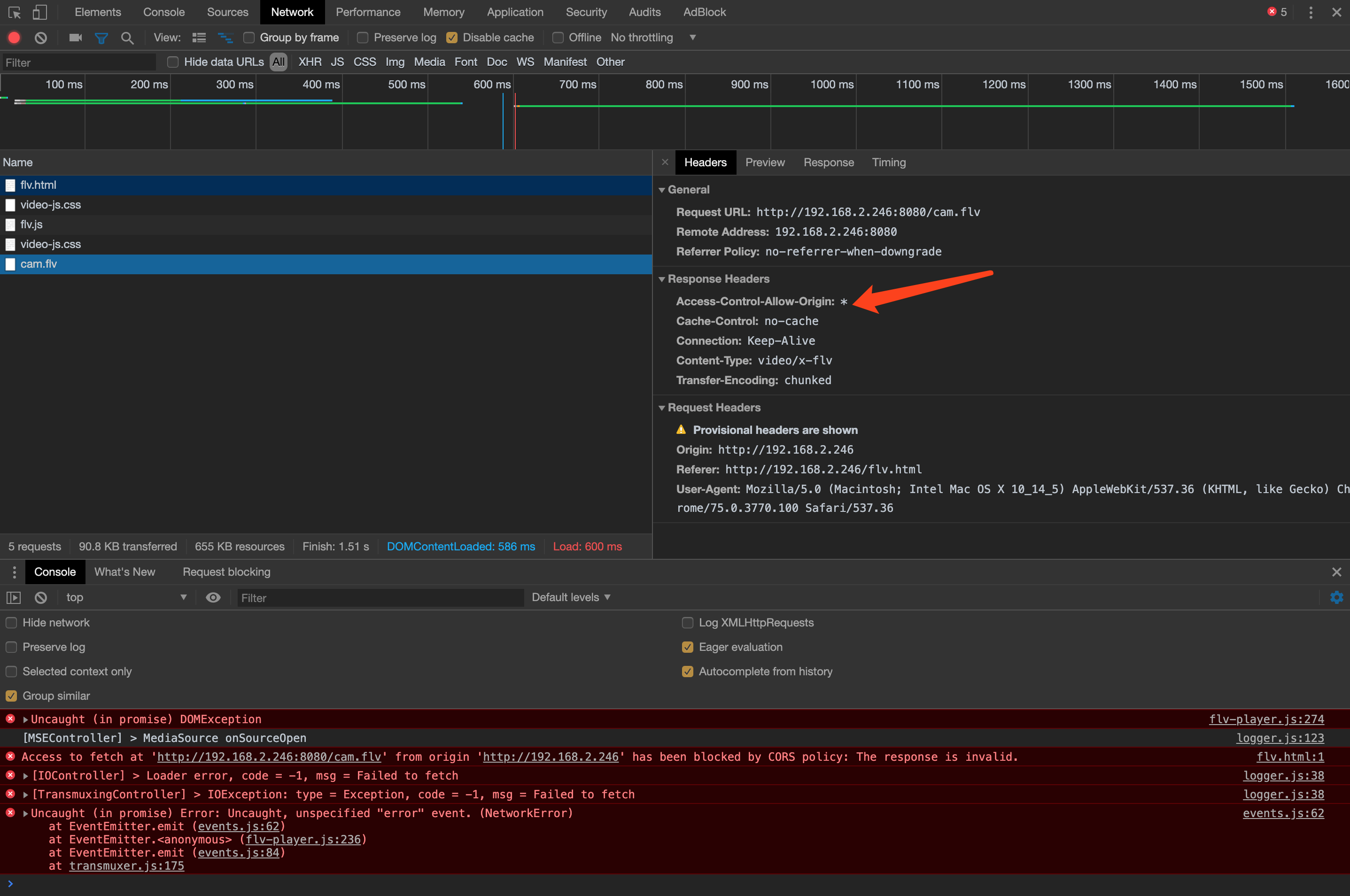 跨域问题 · Issue #466 · bilibili/flv.js · GitHub