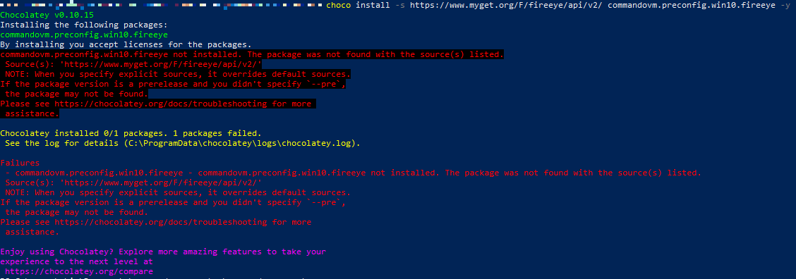 BUG - TaskBar not modified, programs not installing · Issue #74 · mandiant/commando-vm · GitHub