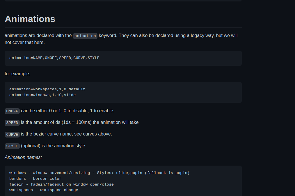 Window created animation; enhancing rules; scratchpad · Issue #57 · hyprwm/Hyprland · GitHub