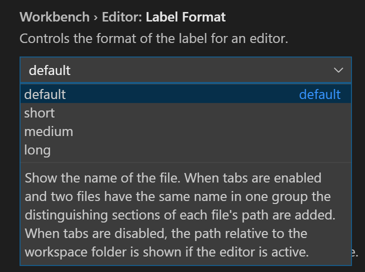 Allow setting labelFormat independently for pinned and non-pinned tabs · Issue #100944 ...