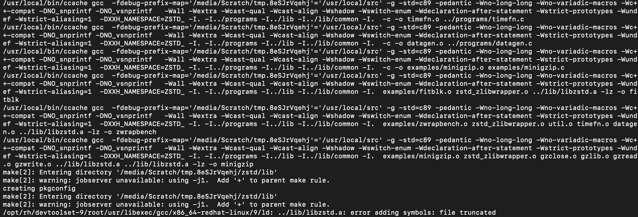 Parallel build of v1.4.8 can fail · Issue #2436 · facebook/zstd · GitHub