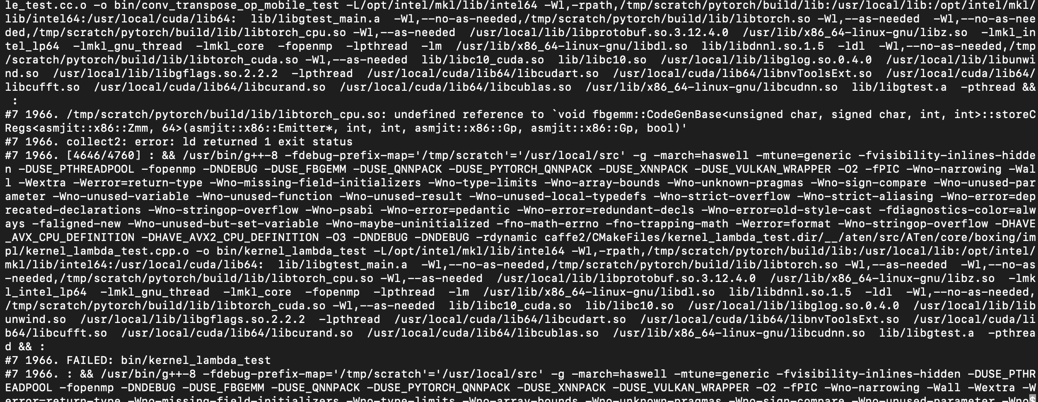 Undefined reference to fbgemm. · Issue #42415 · pytorch/pytorch · GitHub