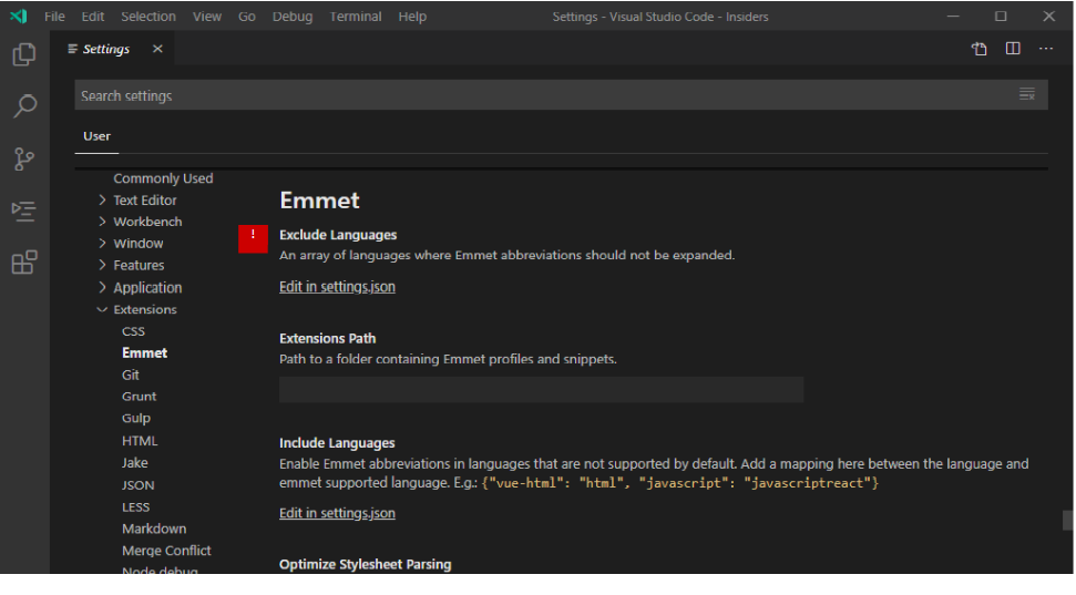 Vscodeinsidersettingsai4d Code Insiderstext The Name Property Must Not Contain Any