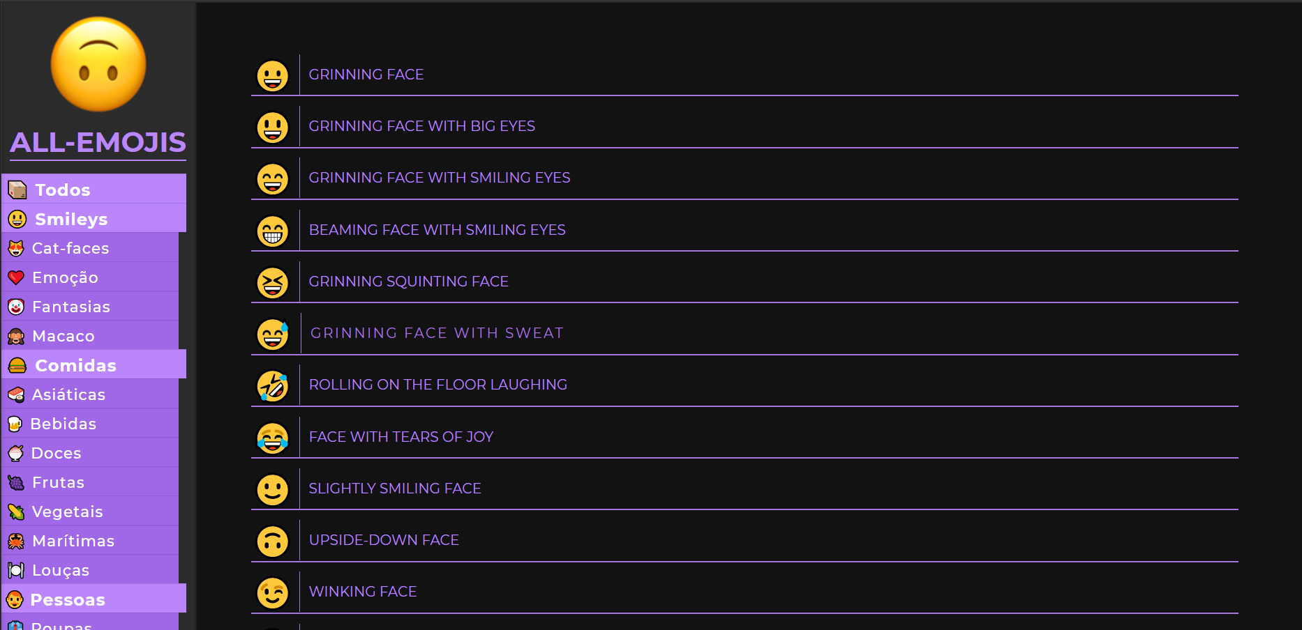 GitHub - gust4br/all-emojis: #100DaysOfCode