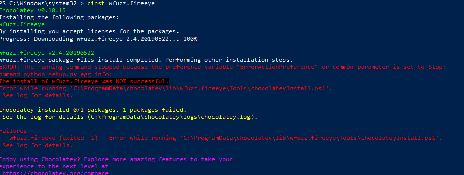 BUG: Wfuzz not working as expected · Issue #75 · mandiant/commando-vm · GitHub