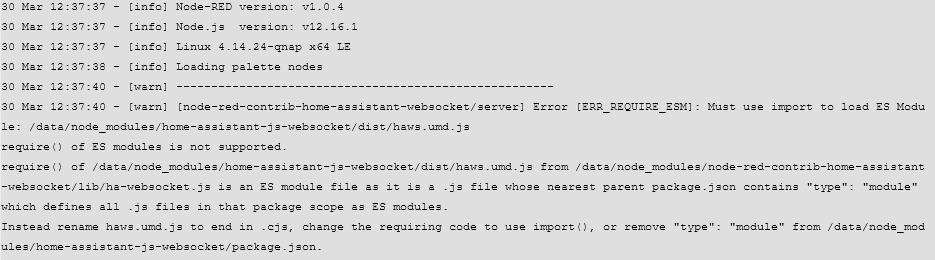 V0220 Flows Stopped Due To Missing Node Types Server · Issue 225 · Zachowjnode Red Contrib