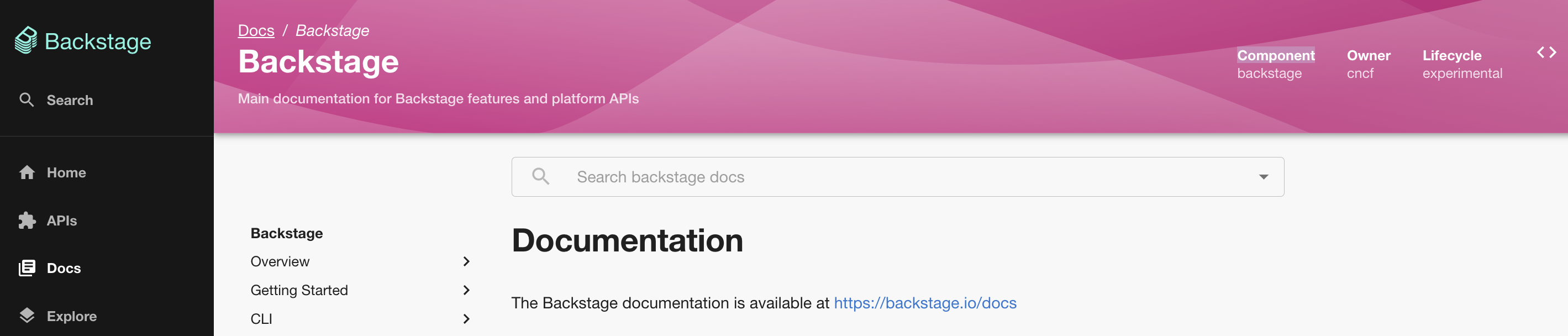 Addimprove Labels In Banner When Viewing An Entity From Docs · Issue 14026 · Backstage 