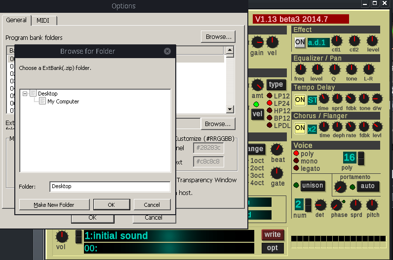 Synth1 file manager doesn't open my Linux storage · Issue #5082 · LMMS/lmms · GitHub