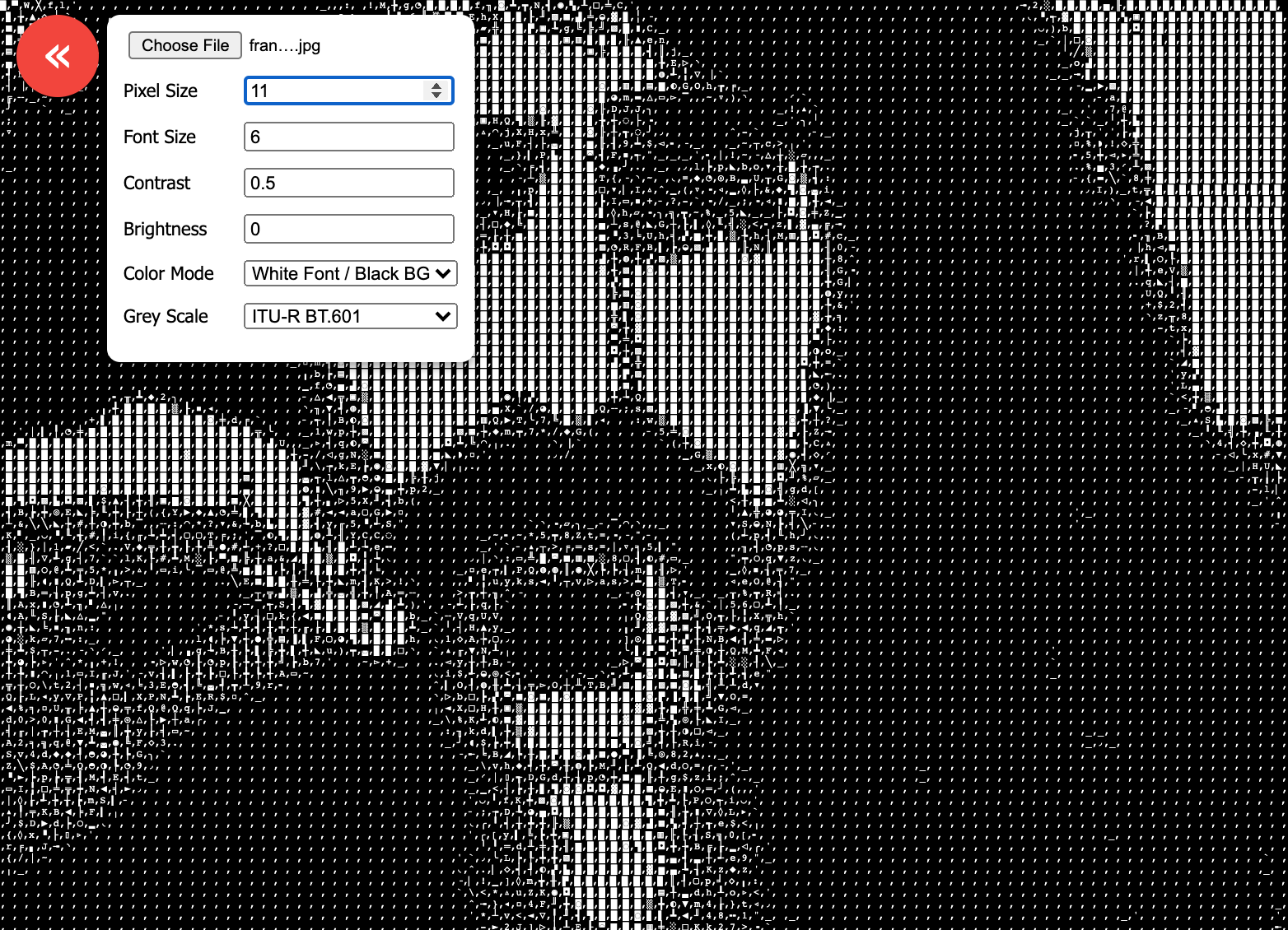 GitHub Chrisworman jimp ascii art React Jimp ASCII Art