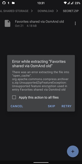 Unable to open encrypted 7z/zip archives · Issue #385 · zhanghai/MaterialFiles · GitHub