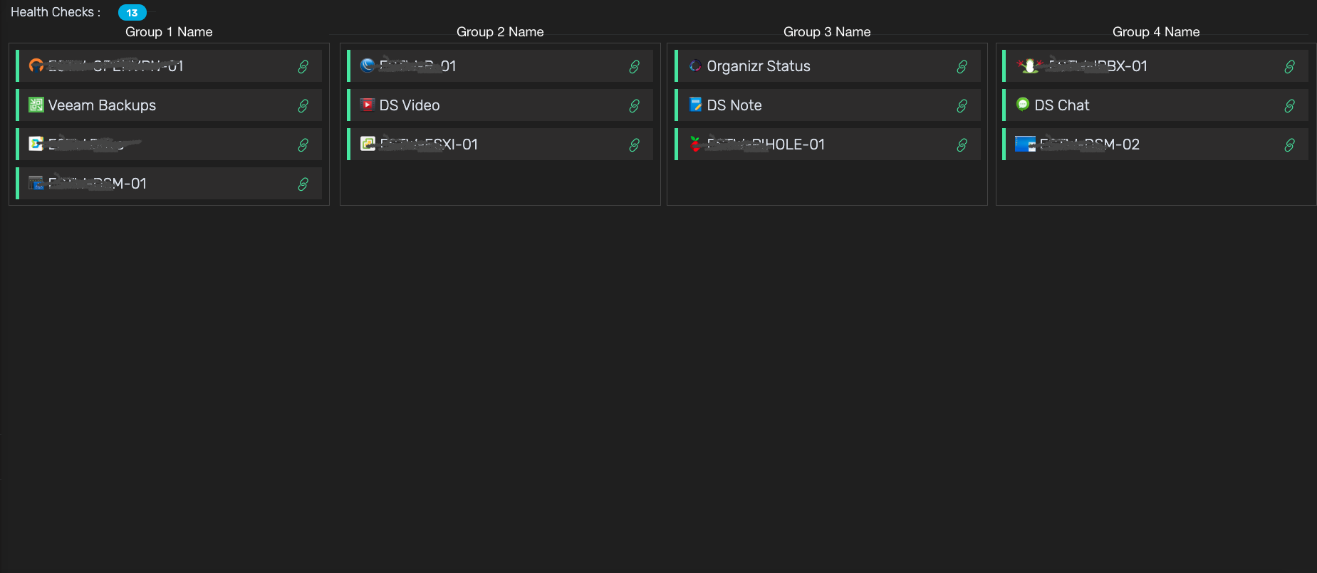 [Feature Request] HealthChecks Homepage Groups · Issue #1202 · causefx/Organizr · GitHub