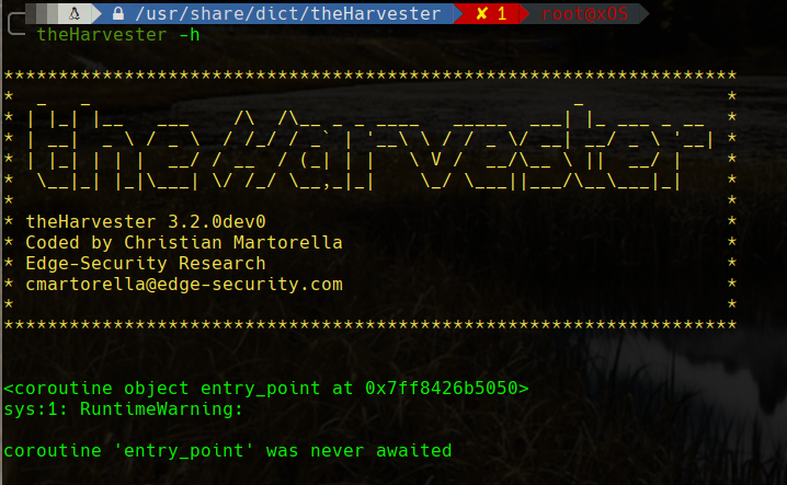 Error google dorks · Issue #409 · laramies/theHarvester · GitHub