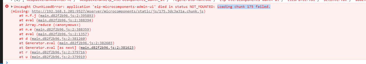 react子应用导出qiankun生命周期mount使用异步加载时，提示资源加载失败 · Issue #2413 · umijs/qiankun · GitHub