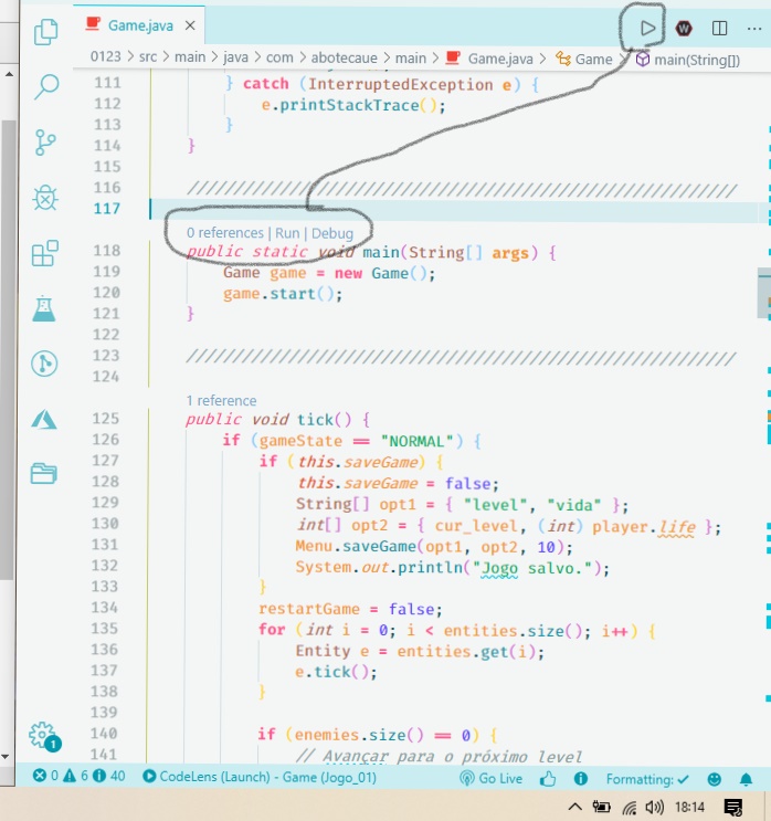 Have the option to link the play button to some function (see image ...