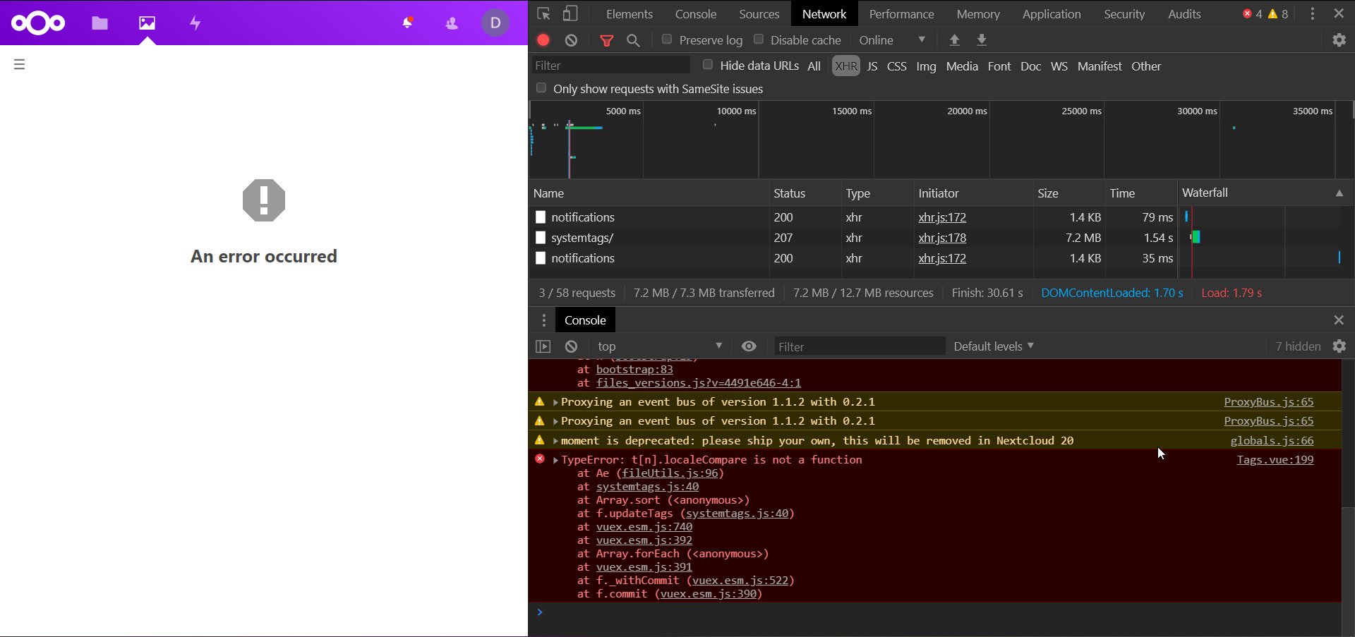 Cannot Load Tag View · Issue #204 · nextcloud/photos · GitHub