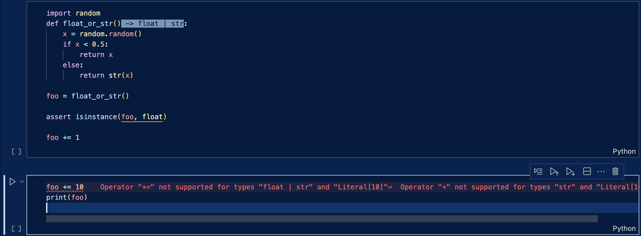 `assert` Statements For Type Checking Dont Persist Across Jupyter Notebook Cells · Issue 4231 0443