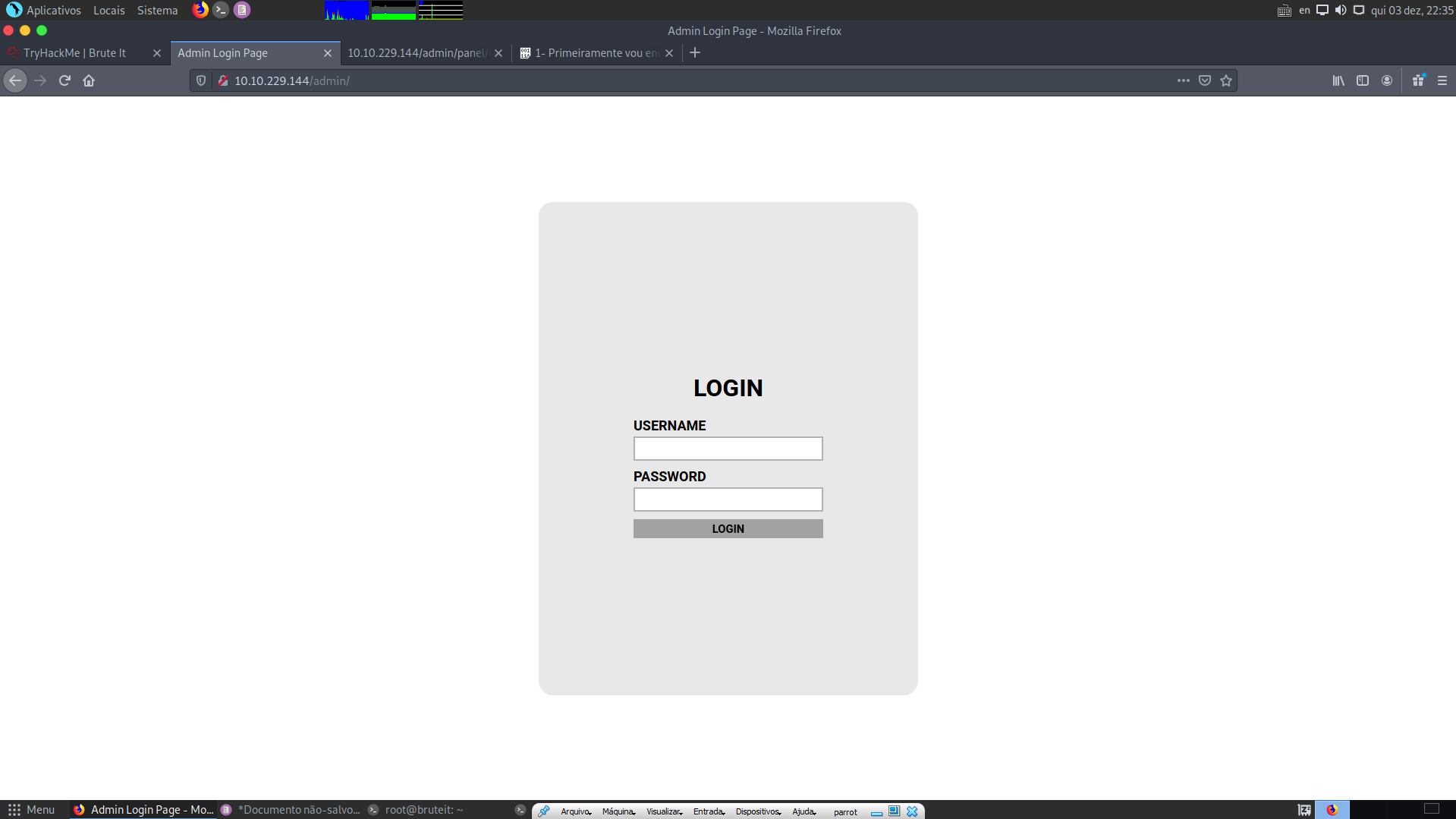 GitHub - ajdamiao/-Brute-It-CTF: walkthrough Brute It CTF