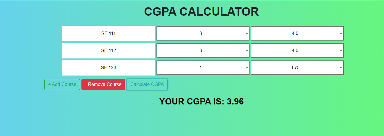 GitHub - KMMohiuddin/CGPA_Calculator