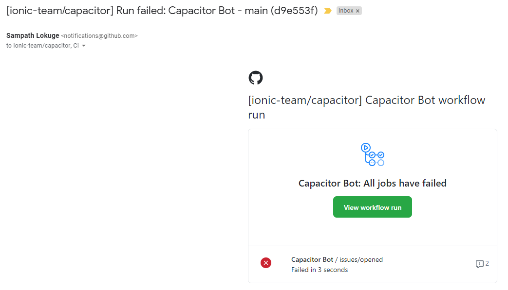 bug: Malfunction of Capacitor Bot · Issue #5712 · ionic-team/capacitor · GitHub
