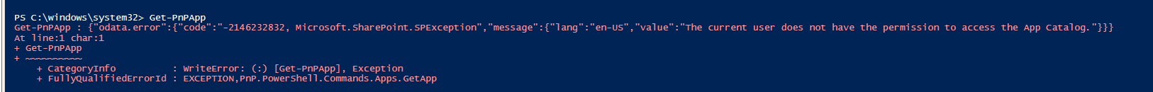 Bug Update Pnpapp And Get Pnpapp Is Not Working For Sharepoint 2019 · Issue 1671 · Pnp