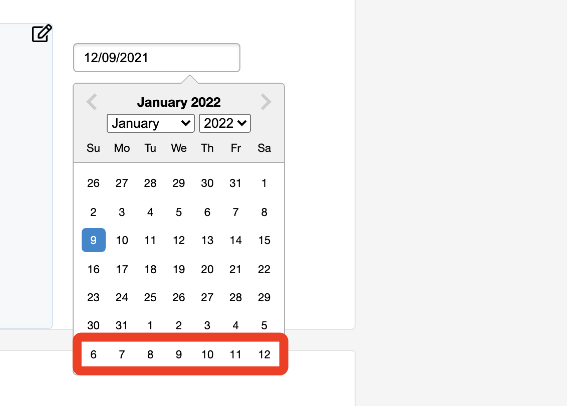 with the official demo, why 2022 January create the last line ? it`s a ...