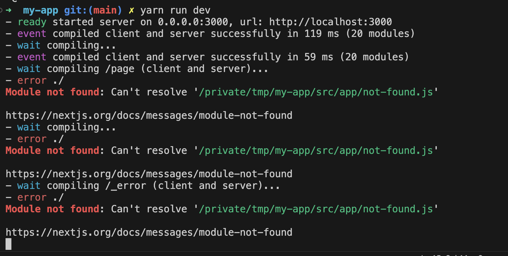 Can we optimize the process of removing the not-found.js file? · vercel next.js · Discussion ...