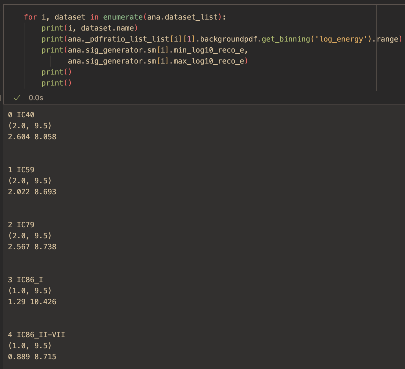 Exception has occurred: IndexError · Issue #124 · icecube/skyllh · GitHub