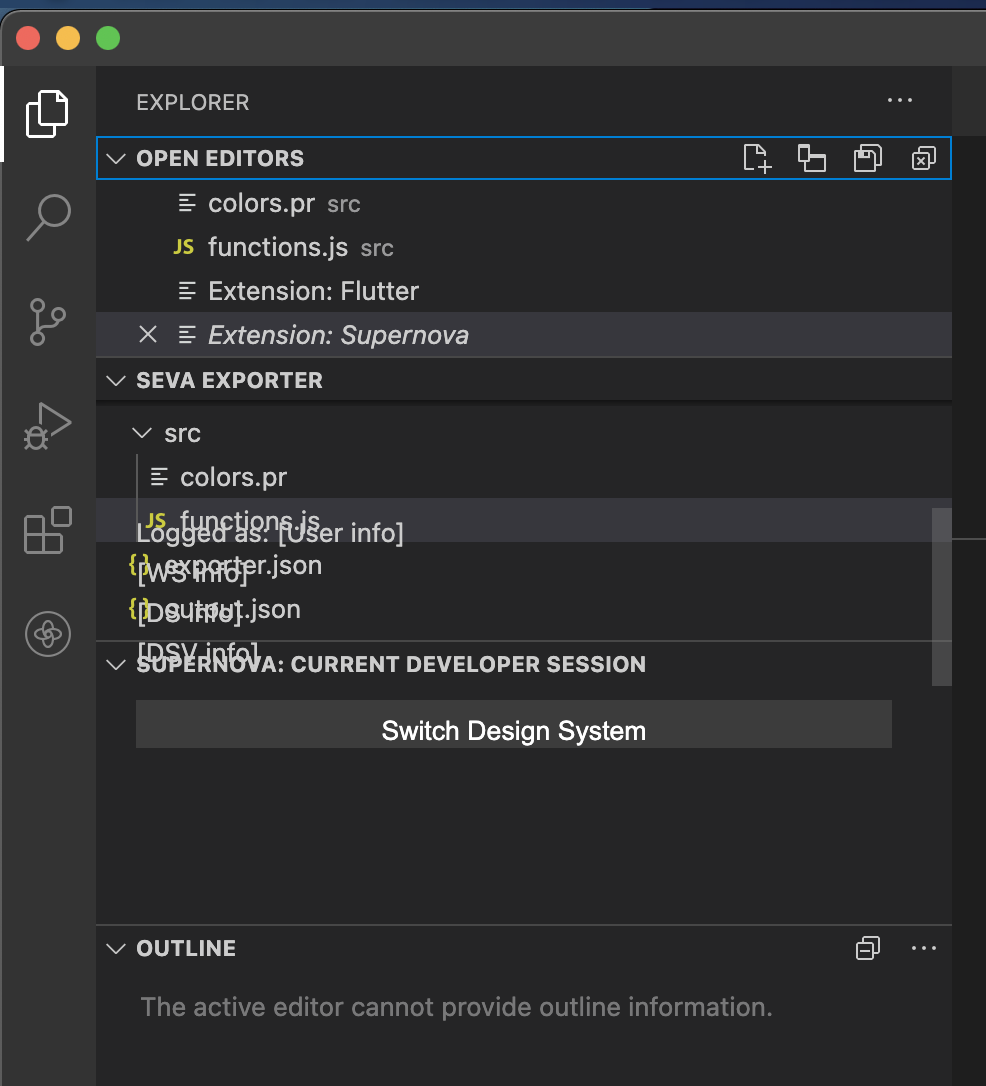 Dragging our webview section into the Explorer and collapsing the ...