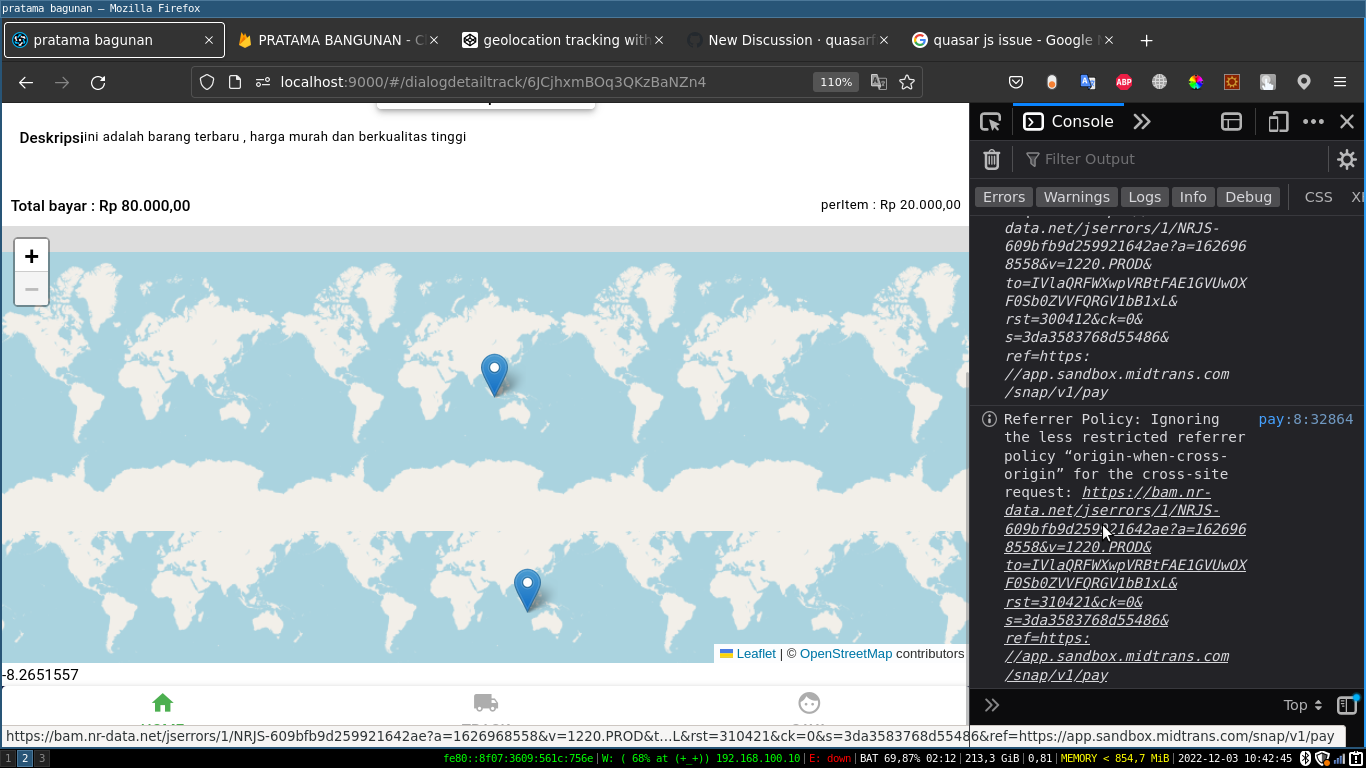 how to remove duplicate maps after realtime update latitude from firestore · quasarframework ...