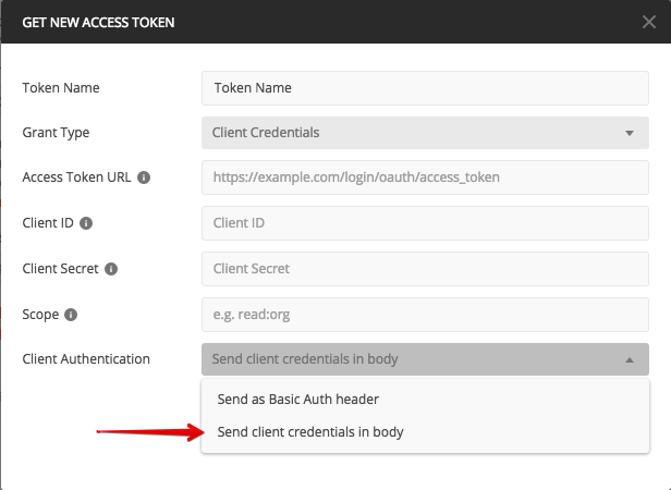 OAuth Client Credentials - Do not send client_id in body when selected 'send as Basic auth ...