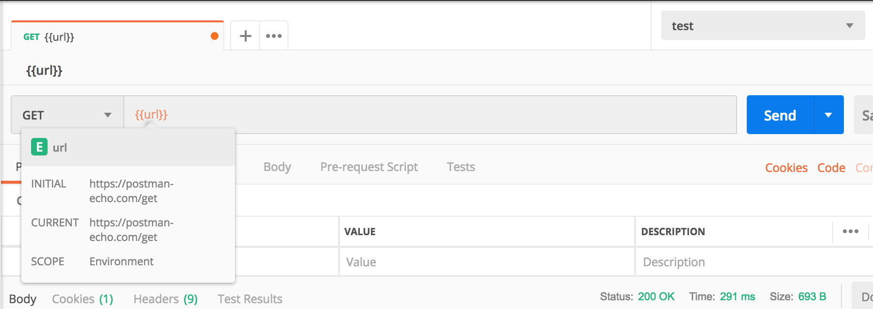 Environment Variable Not Being Resolved When Sending Request · Issue 6001 · Postmanlabspostman