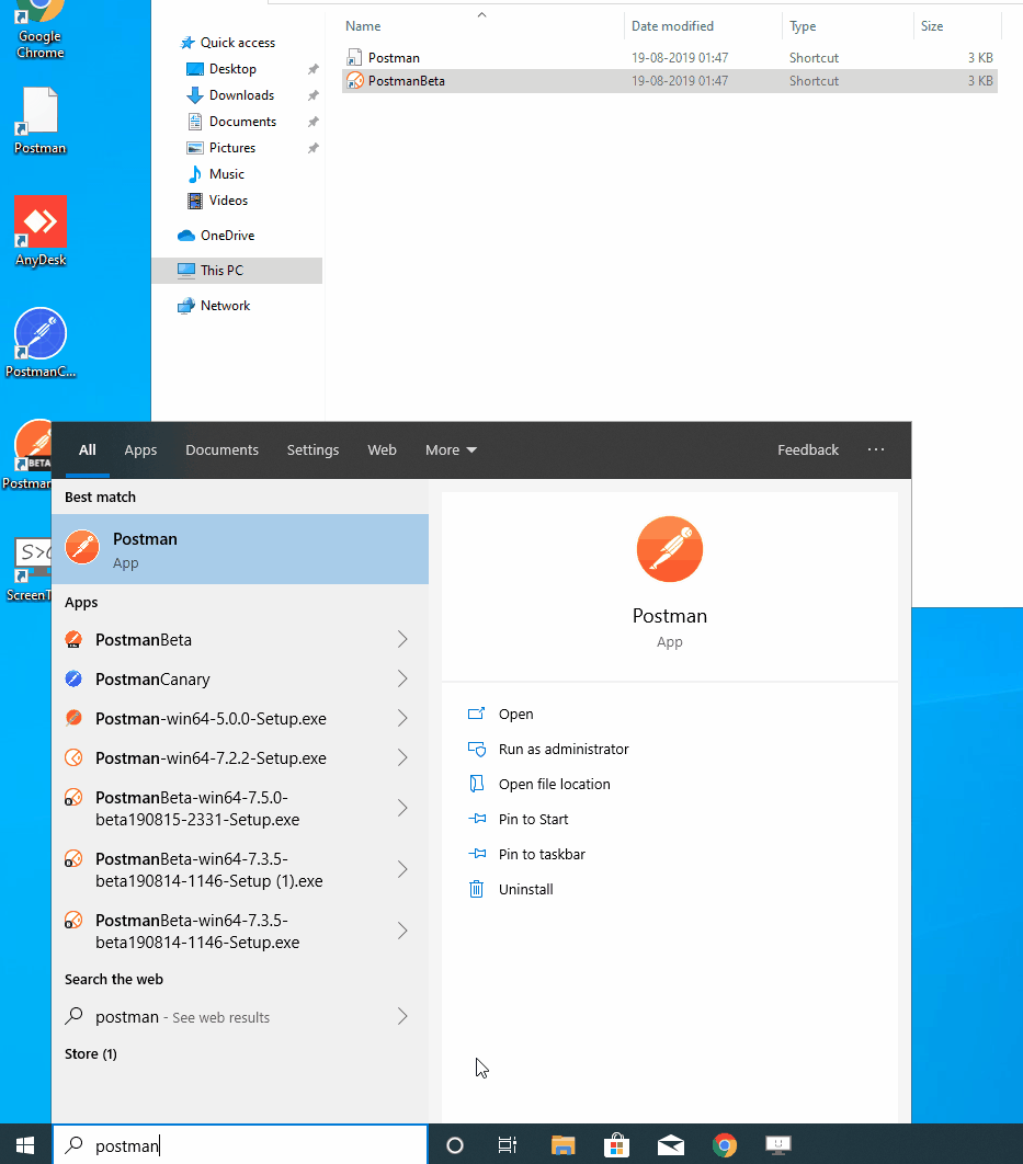 Postman has no icon in start menu after typing in the name. · Issue #6161 · postmanlabs/postman ...