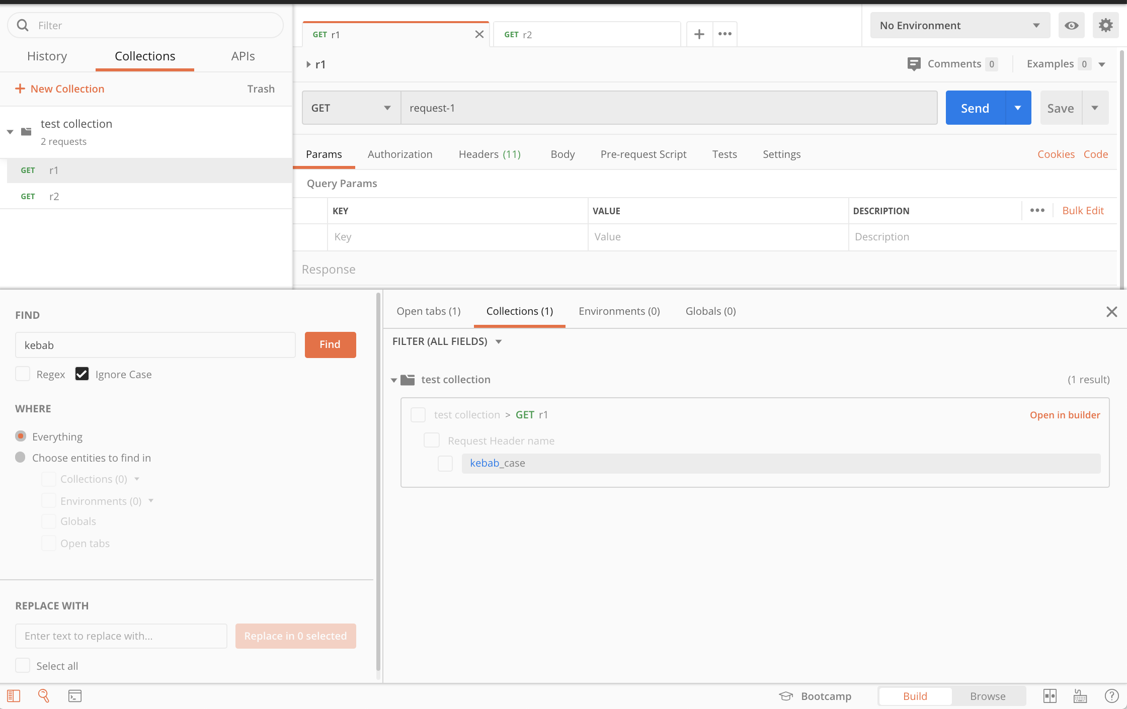 "Open in Builder" does not work for few cases inside "Find and Replace ...