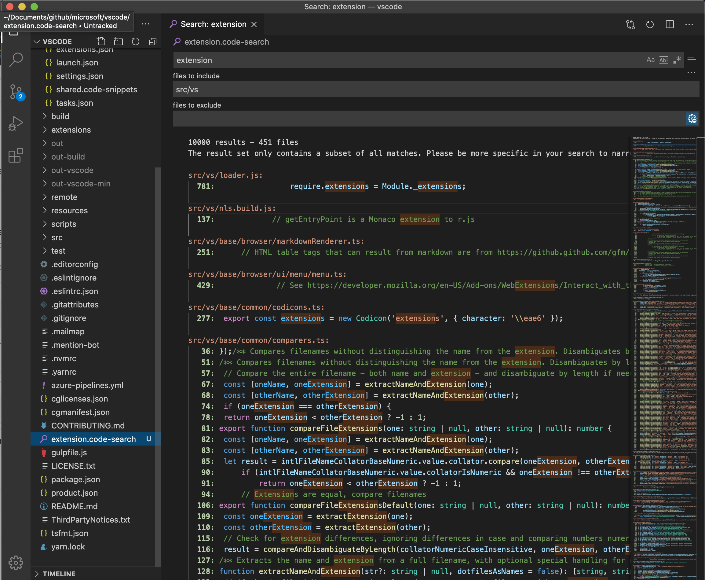 Allow ability to do Search In Files (cmd+shift+f command) the way as in Sublime Text · Issue ...