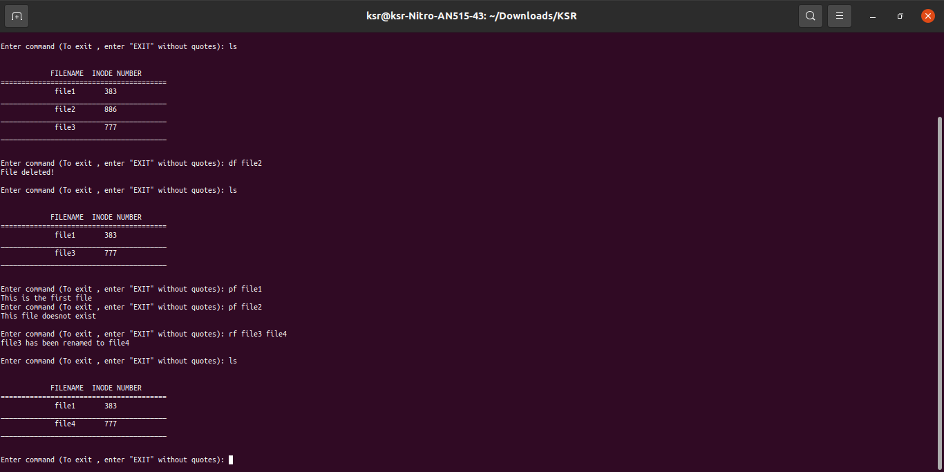 GitHub - KUMARSANDIPROY/Simple-File-System