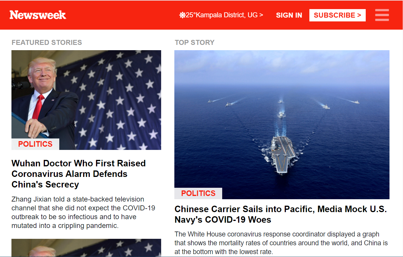 GitHub - Jmagero/newsweek-clone