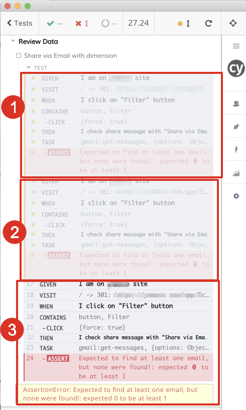 Cypress.currentTest.retries(2); - re-run all steps of Scenario · Issue ... Cypress.currentTest.retries(2); - re-run all steps of Scenario · Issue ...