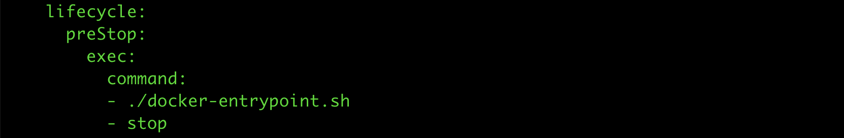 prestop container hook, stuck in terminating state, rpc error: code = Unknown desc = operation ...