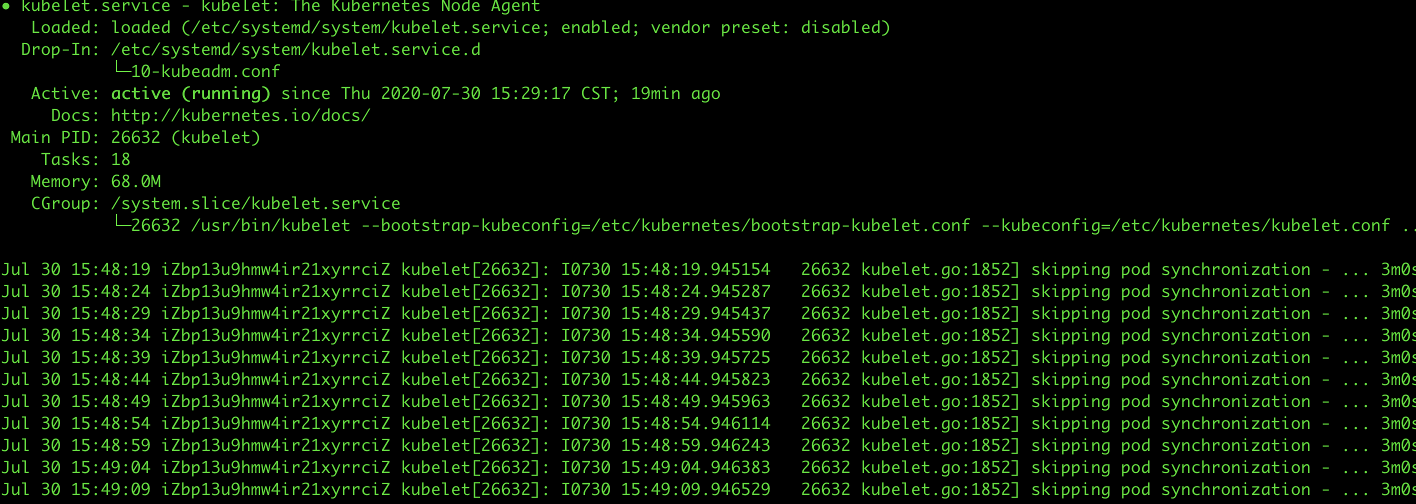 prestop container hook, stuck in terminating state, rpc error: code = Unknown desc = operation ...
