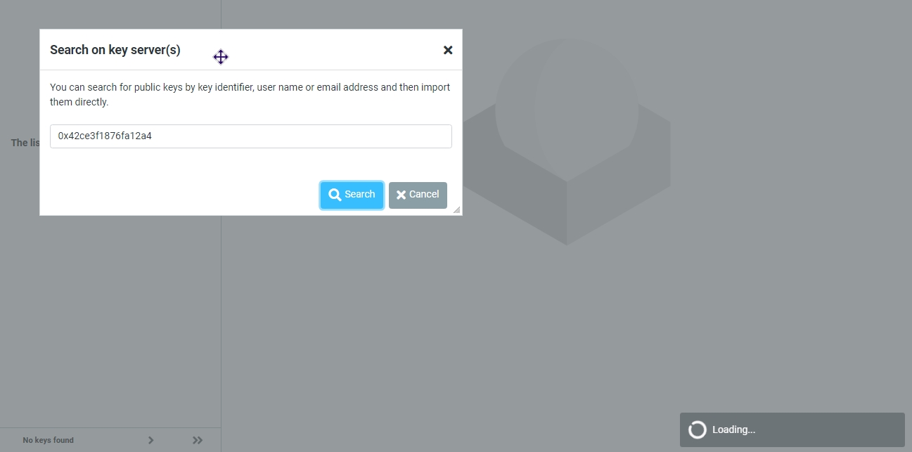 Default key servers do not work (because of no CORS support) · Issue ...