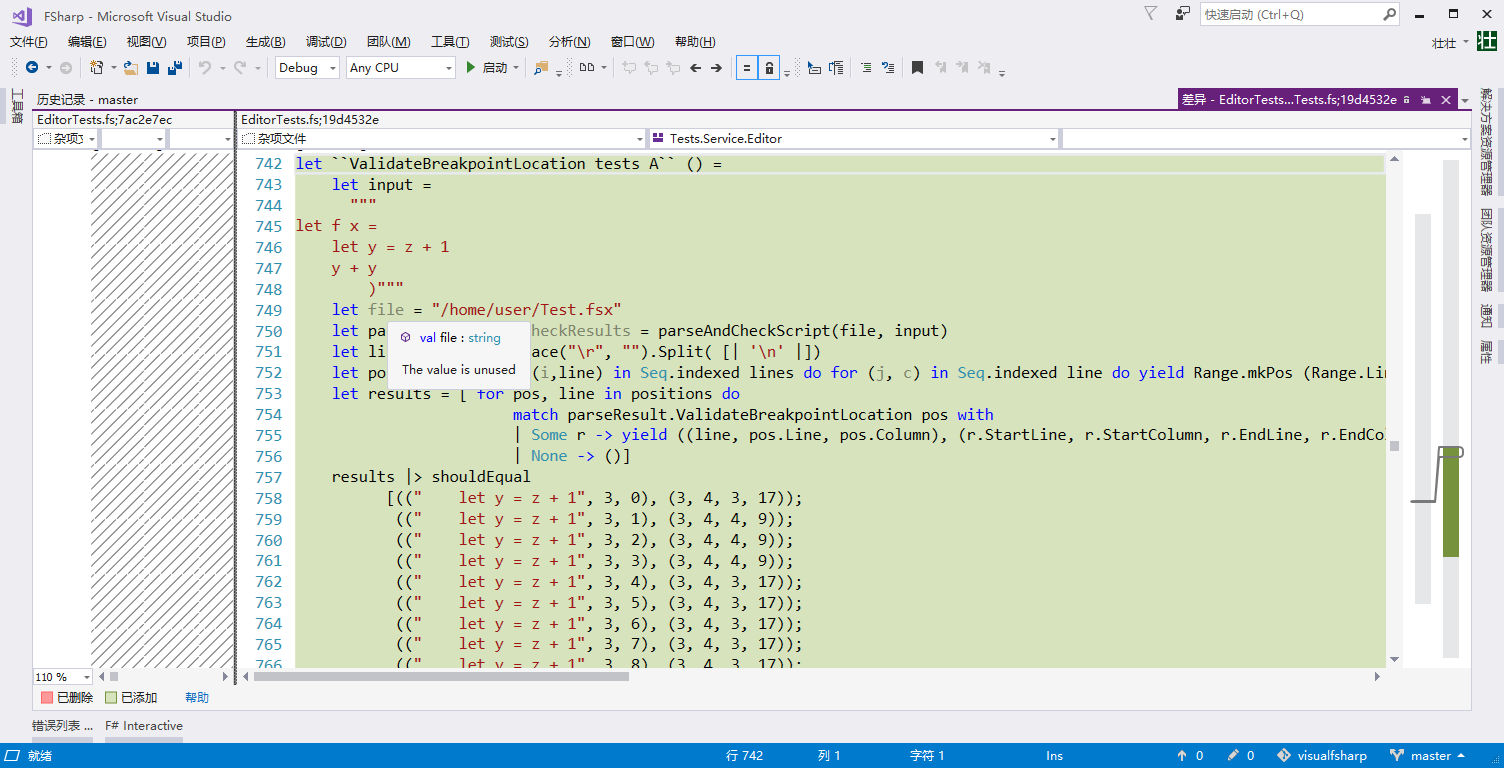 Mistake variable tooltip in diffeditor · Issue #4813 · dotnet/fsharp · GitHub