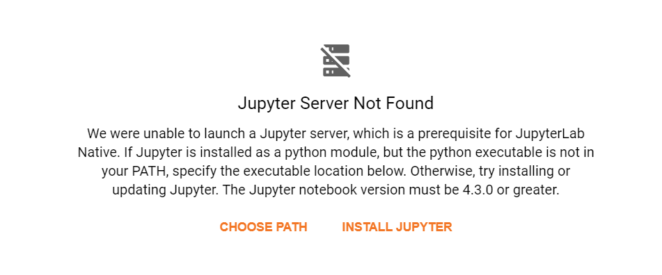 "Jupyter Server Not Found" on Windows 10 · Issue #241 · jupyterlab/jupyterlab-desktop · GitHub
